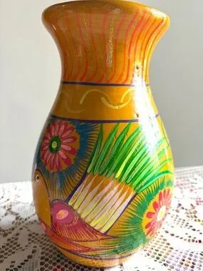Hand Crafted | Accents | Handpainted Vintage Mexican Folk Art Pottery ...